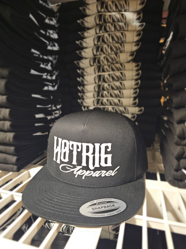 Flat Bill Hotrig Black - HOTRIG APPAREL