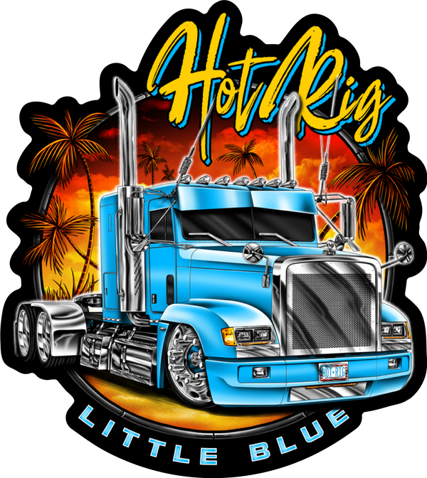 Little Blue decal sticker - HOTRIG APPAREL