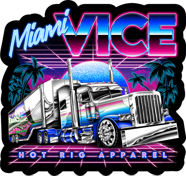 Miami Vice decal sticker - HOTRIG APPAREL